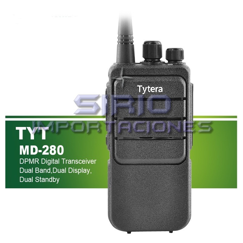 RADIO PORTATIL TYT DMR ANALOGO/DIGITAL VHF, MODELO MD-280