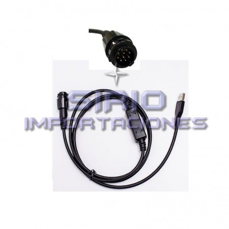 CABLE DE PROGRAMACION USB PARA BASE MOTOROLA SERIE DGM HKN 6184