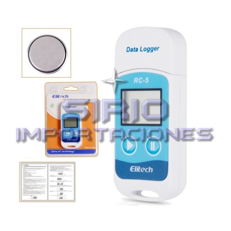 REGISTRADOR DE TEMPERATURA DATA LOGGER RC-5